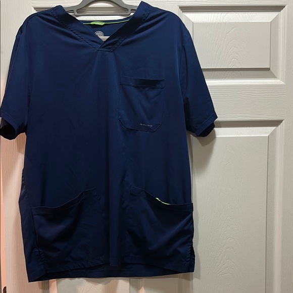 healing hands | Other | Mens Healing Hands Navy Blue Scrub Top | Poshmark